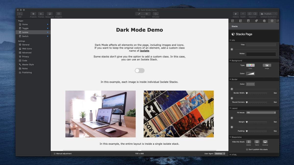 Dark Mode Stacks Addon by RW Pro Dev