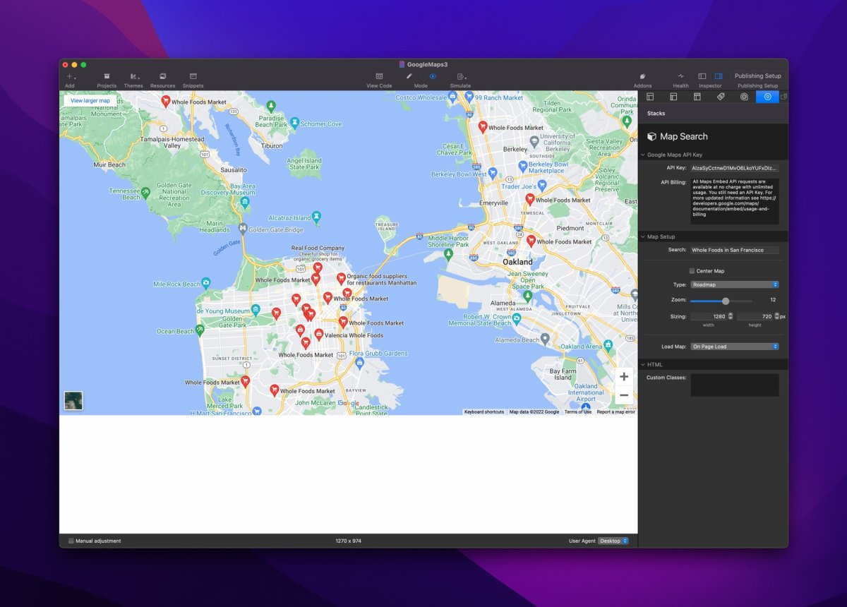 Google Maps Stacks Addon by Weaver's Space