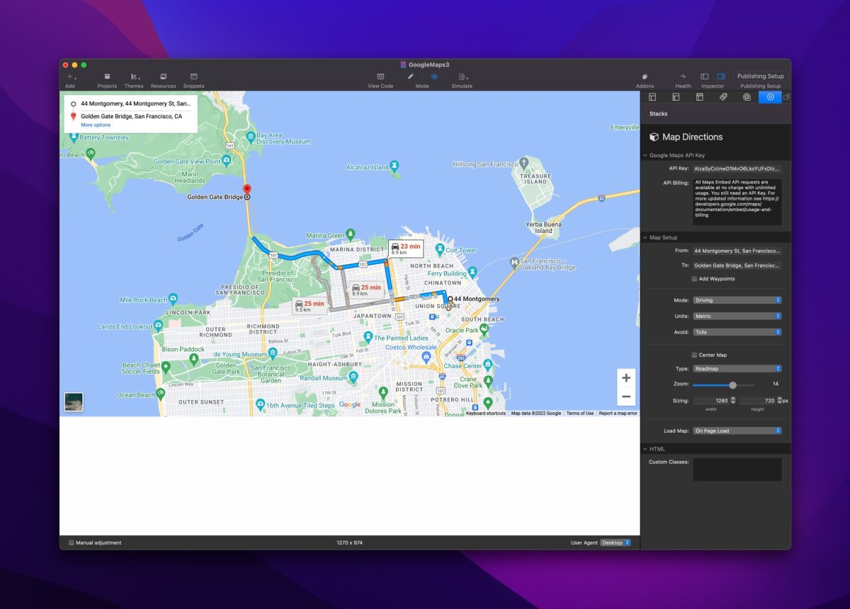 Google Maps Stacks Addon by Weaver's Space