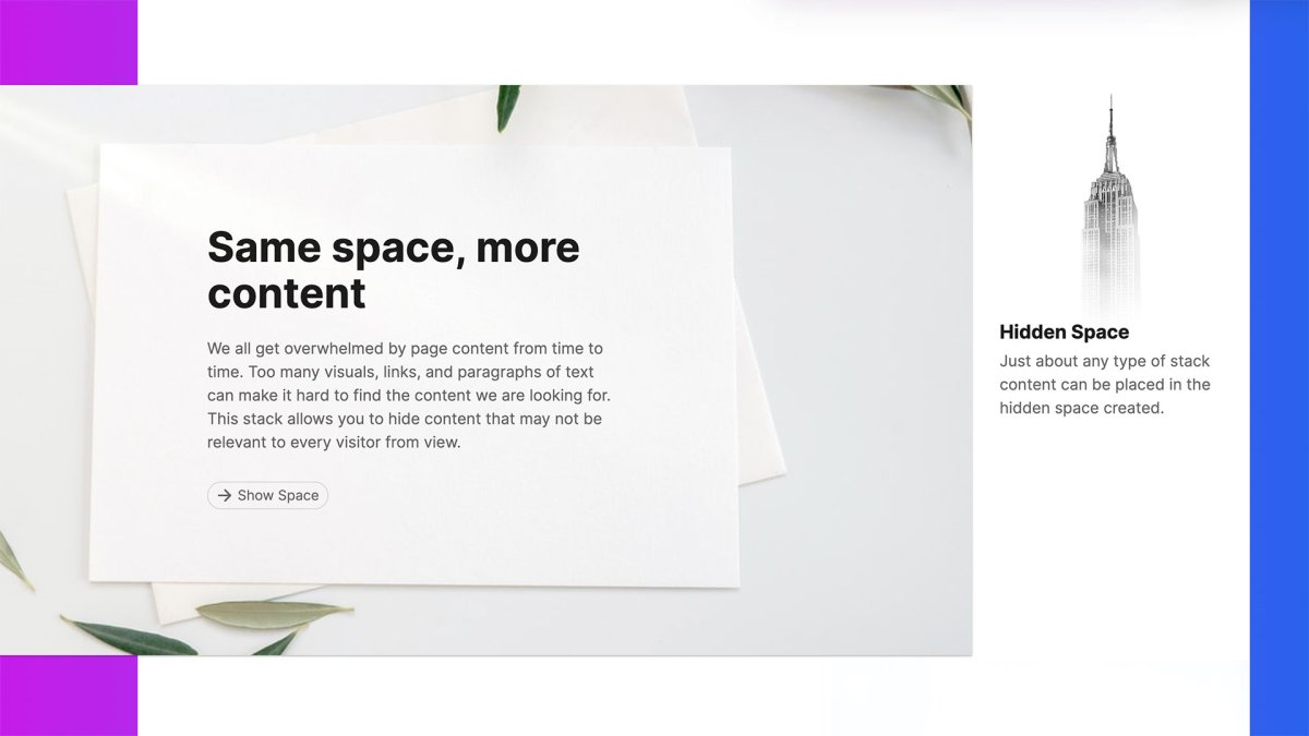 Hidden Spaces Stacks Addon by One Little Designer