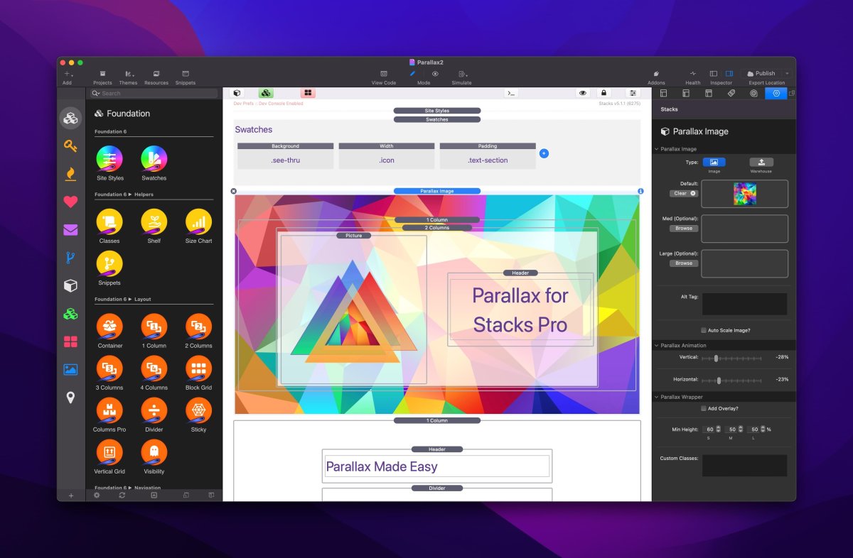 Parallax Stacks Addon by Weaver's Space Parallax Stacks Addon by Weaver's Space