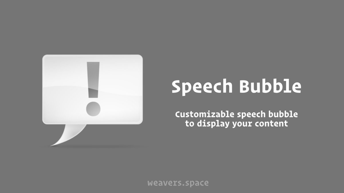 Speech Bubble Stacks Addon by Weaver's Space